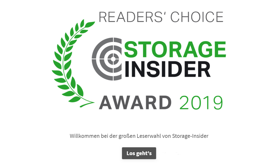 Willkommen beim Storage-Insider AWARD 2019