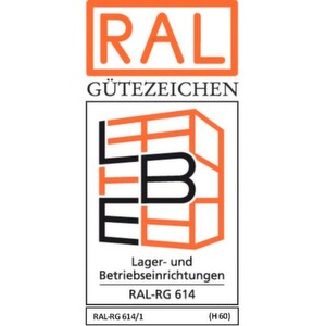 RAL-Gütezeichen für Regalsystem Bert